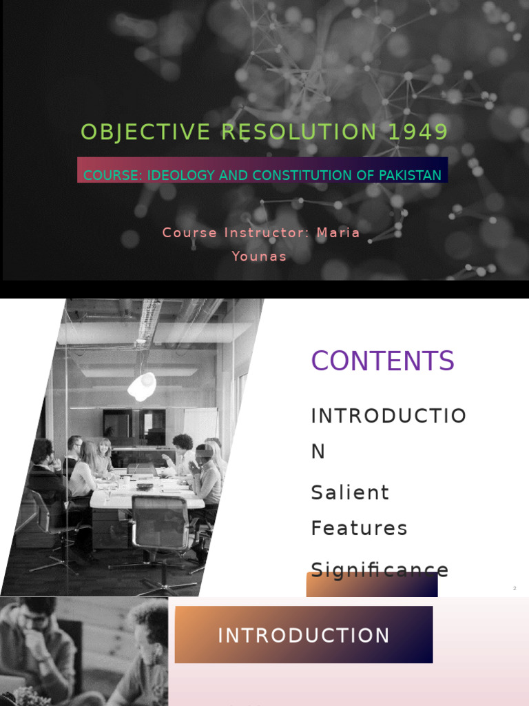 Objective Resolution 1949 | PDF