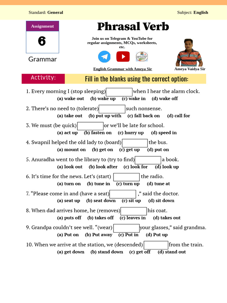 6-Phrasal Verb-1 | PDF