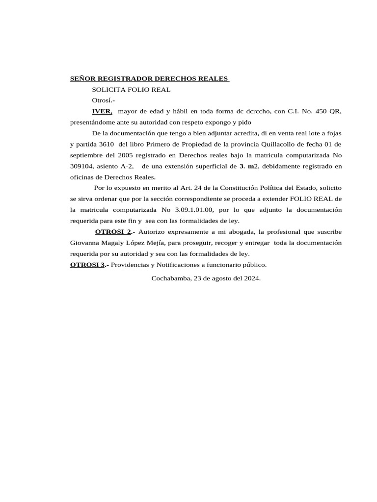 Folio Real | PDF