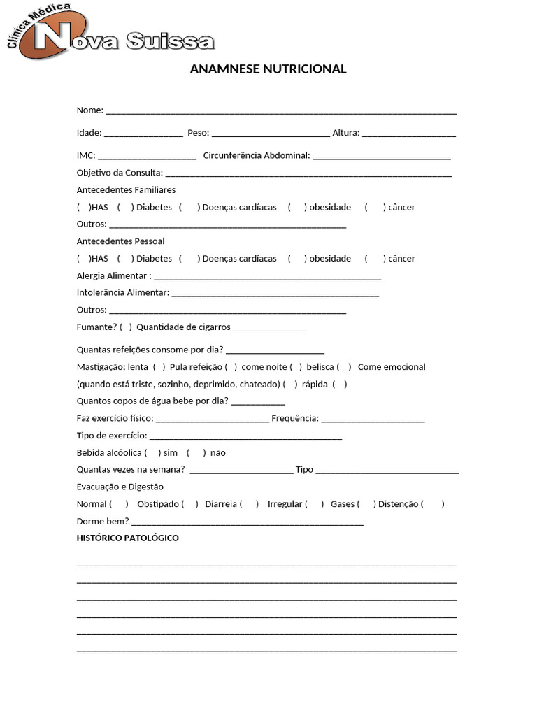 ANAMNESE (3) atual | PDF