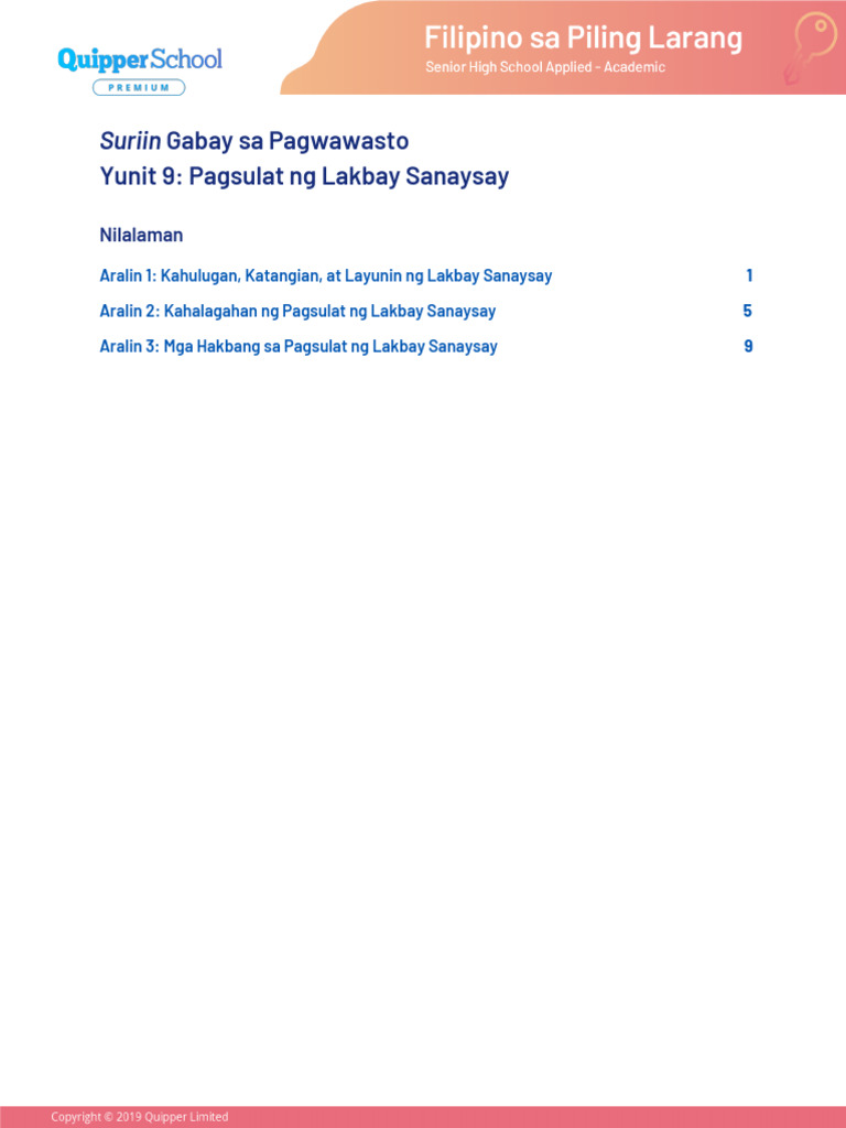 AK - FPL 11 - 12 Q2 09 - Pagsulat NG Lakbay Sanaysay | PDF