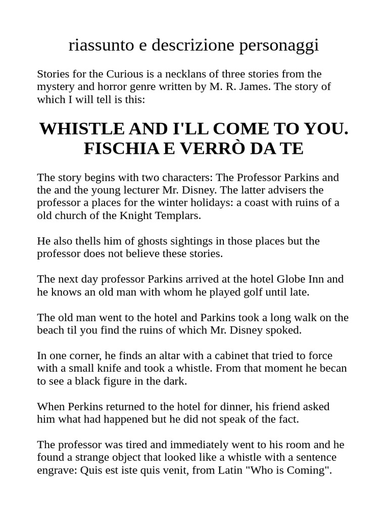 Compito Inglese | PDF