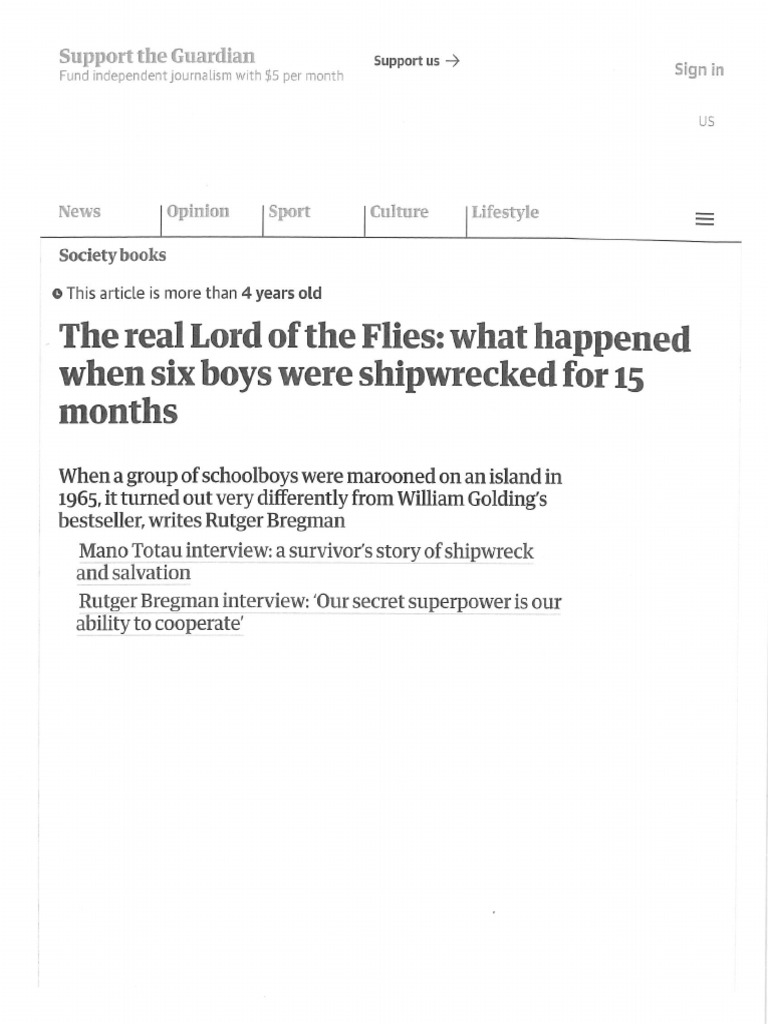 Text - The Real LOTF | PDF