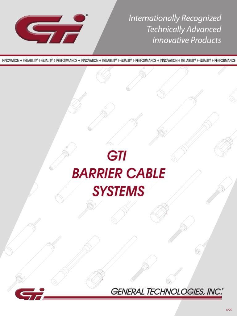 GTI Barrier Cable System Brochure June 2020 | PDF