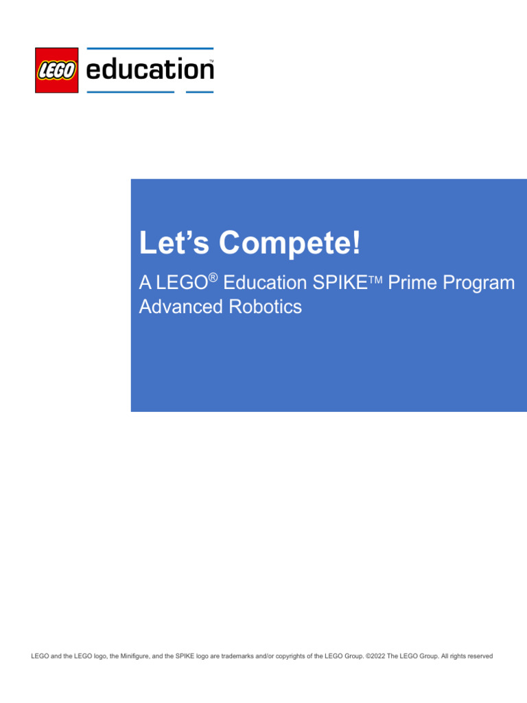 SPIKE_Prime_Lets_Compete_Adv_2022 | PDF