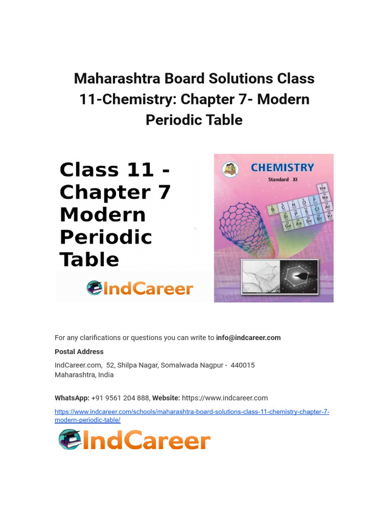 Chapter 7 Class 11 Answers | PDF
