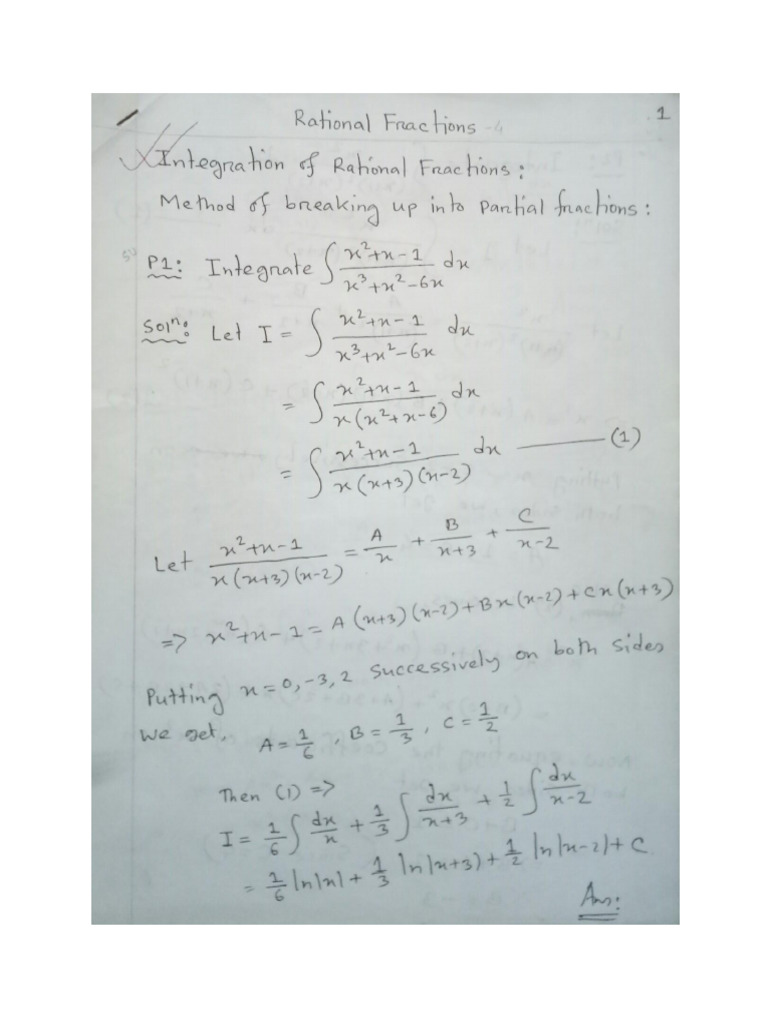 Partial Fractions | PDF