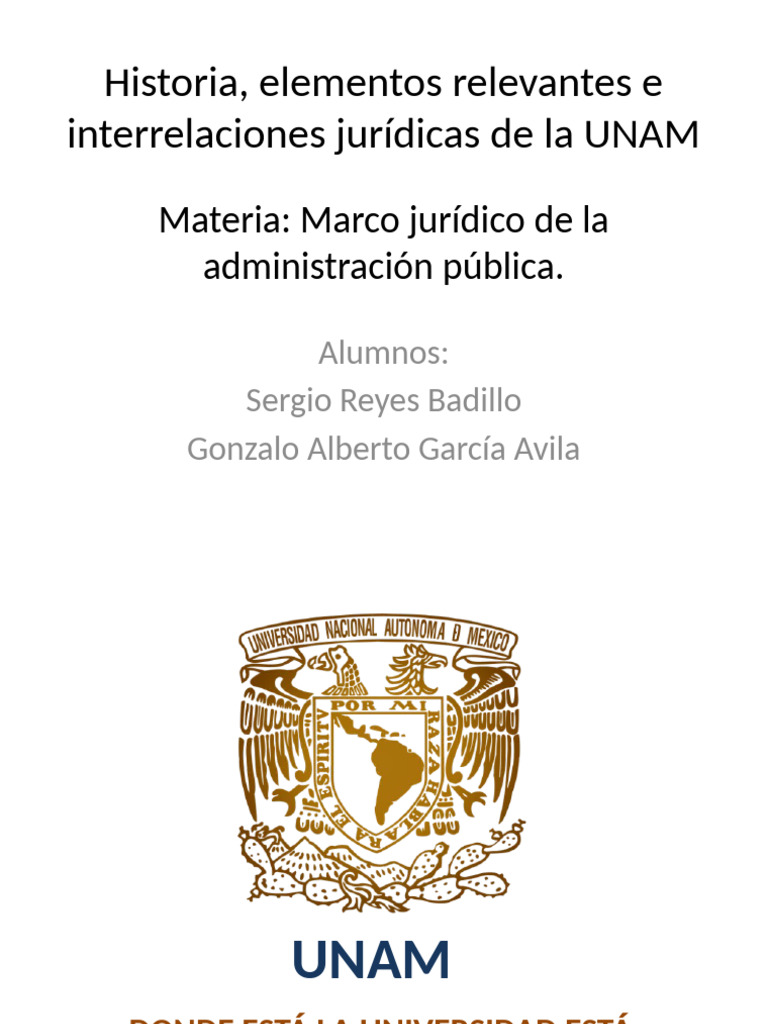 Presentación UNAM | PDF