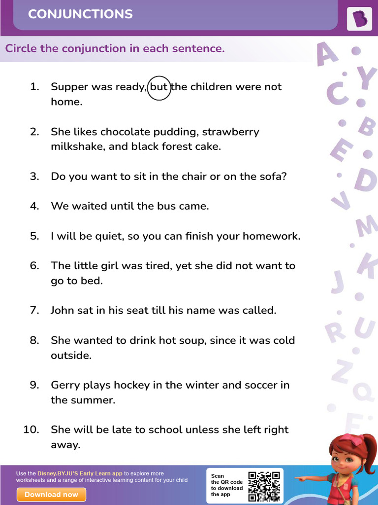 Conjunction Worksheet2 | PDF