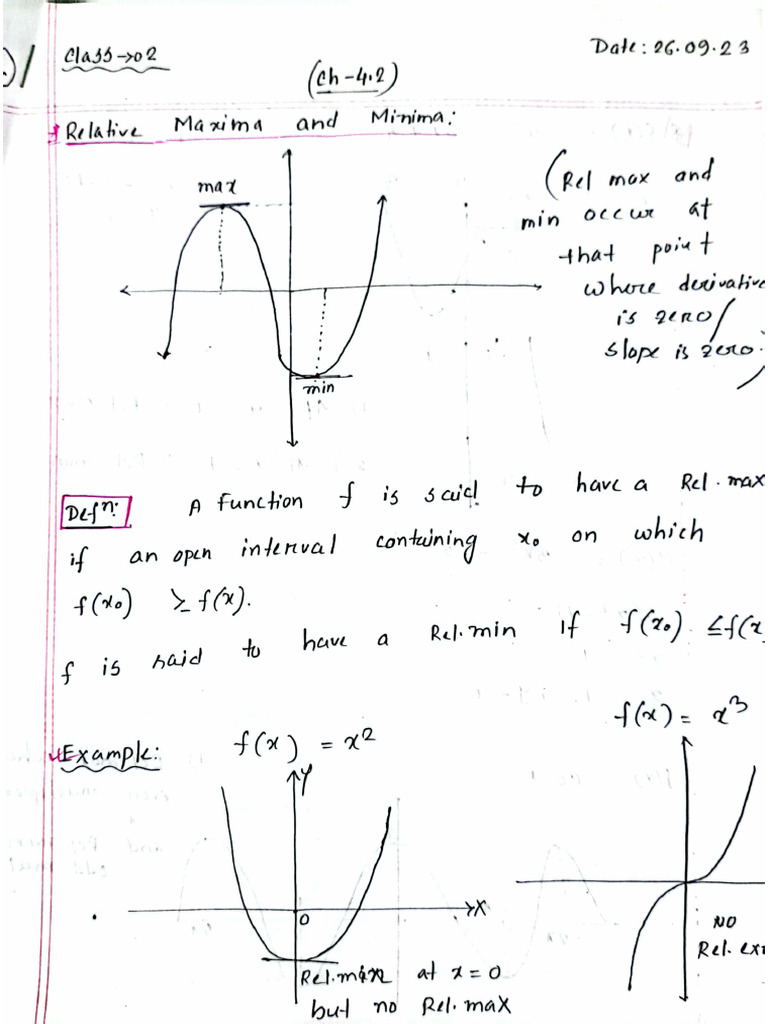 Relative Extrema | PDF