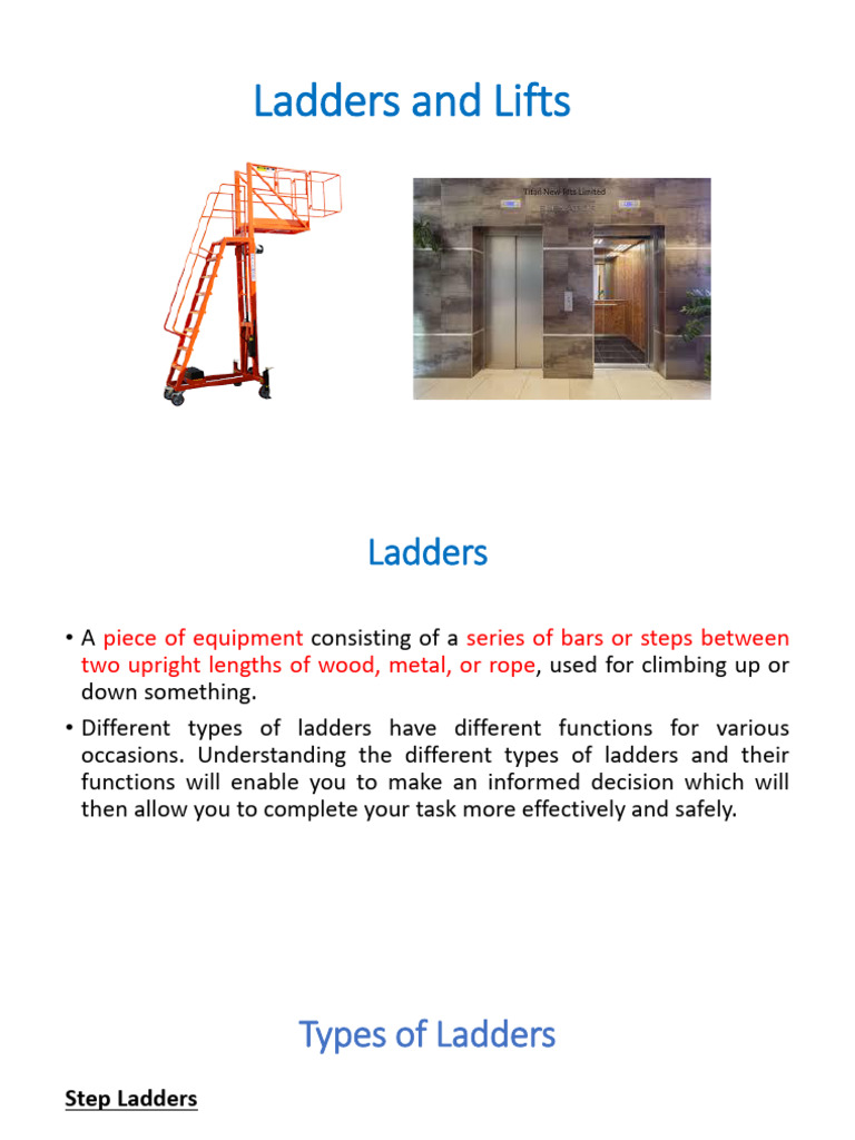 Unit 03 - Ladder | PDF