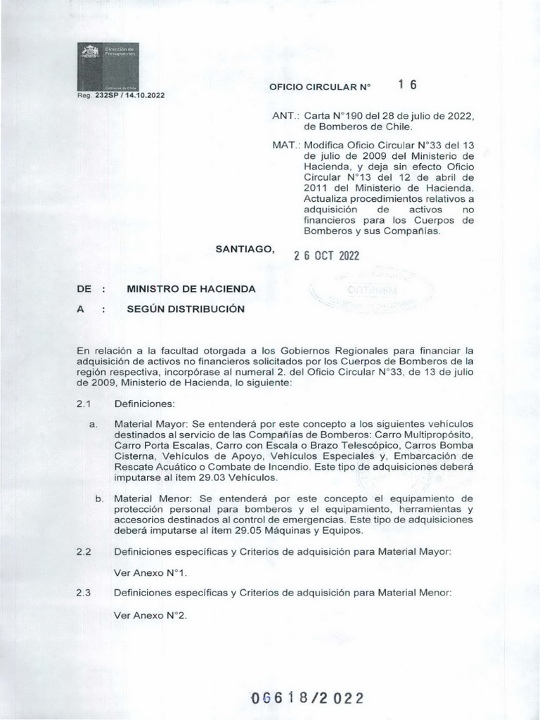 E6618 - 2022 - Oficio Circular - 2022-10-26 17 - 10 - 57 | PDF
