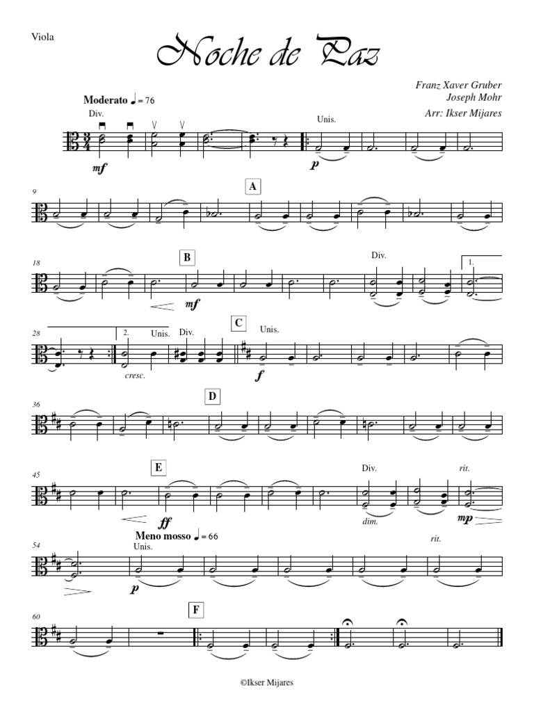 16 Noche de Paz - Viola - Musx | PDF