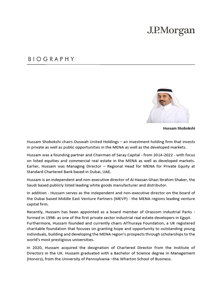 Hussam Shobokshi English | PDF