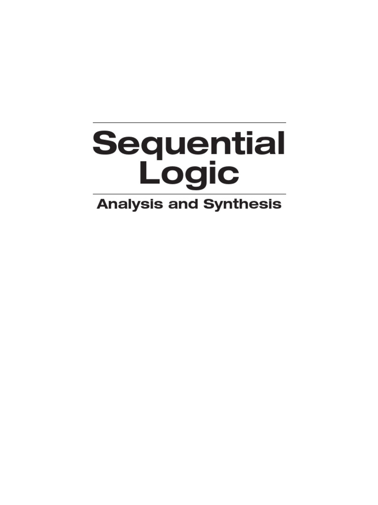 Sequential Logic - Analysis and Synthesis, 2007 | PDF