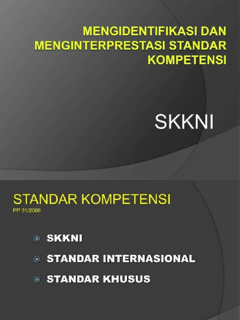 SKKNI | PDF
