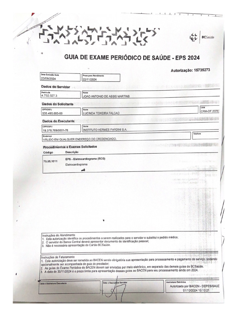 Guia de Exame Periódico de Saúde - Eps 2024 | PDF
