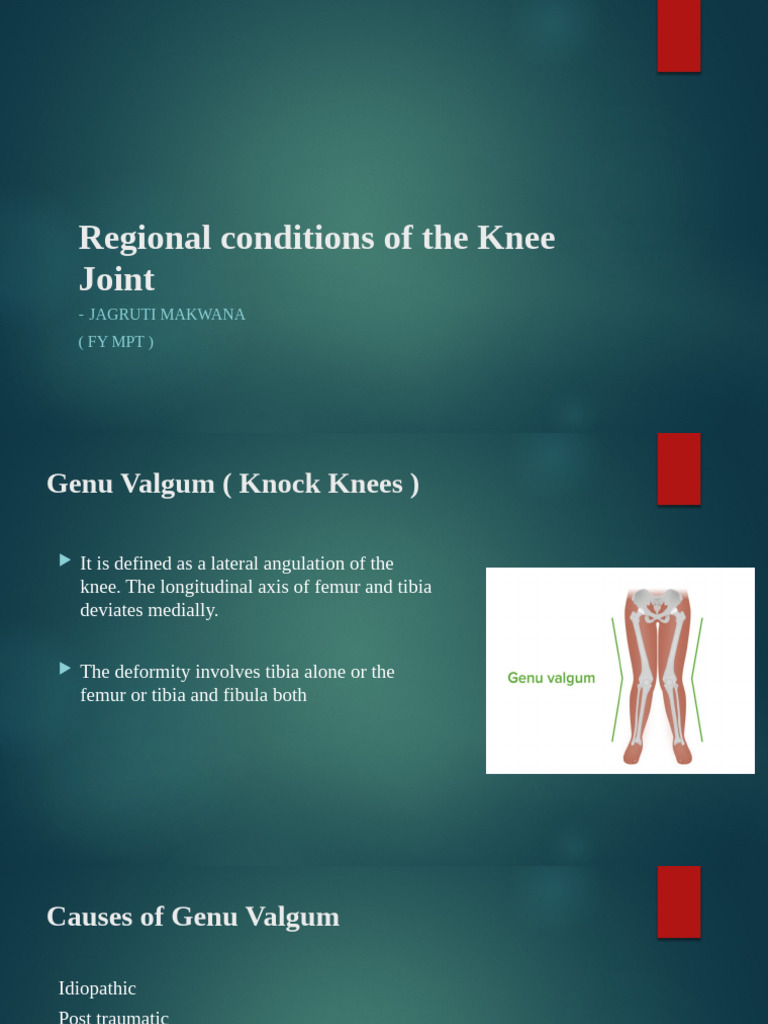 Regional Conditions of The Knee | PDF
