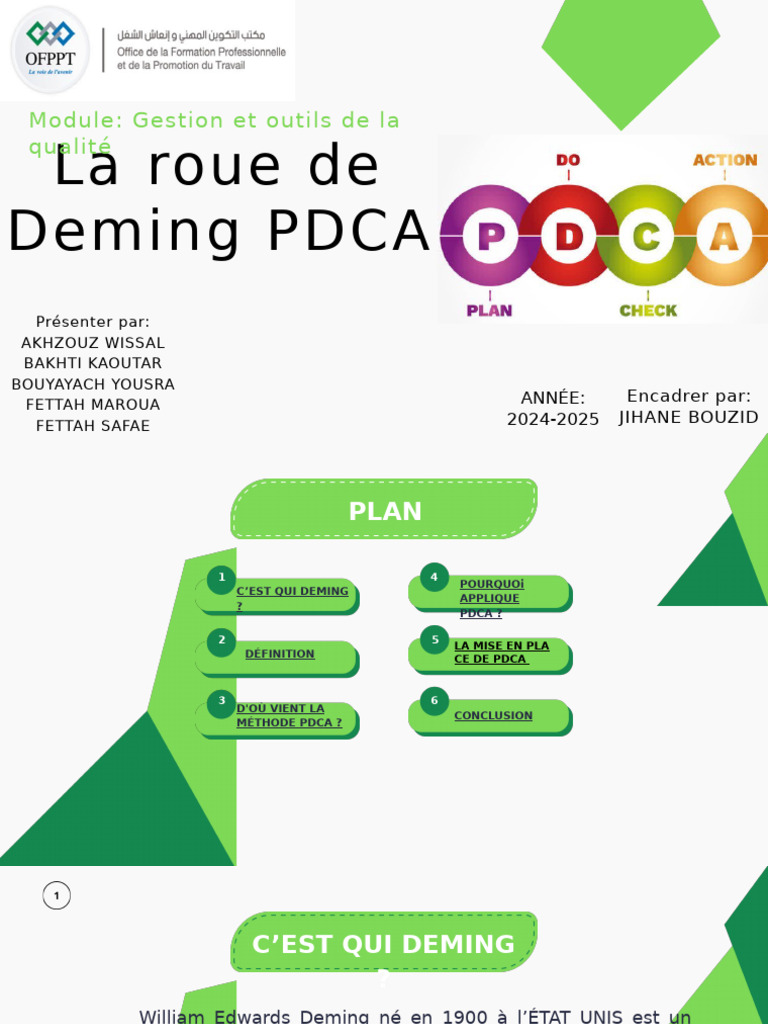 La Roue de Deming : PDCA et Qualité | PDF | Management de la qualité ...