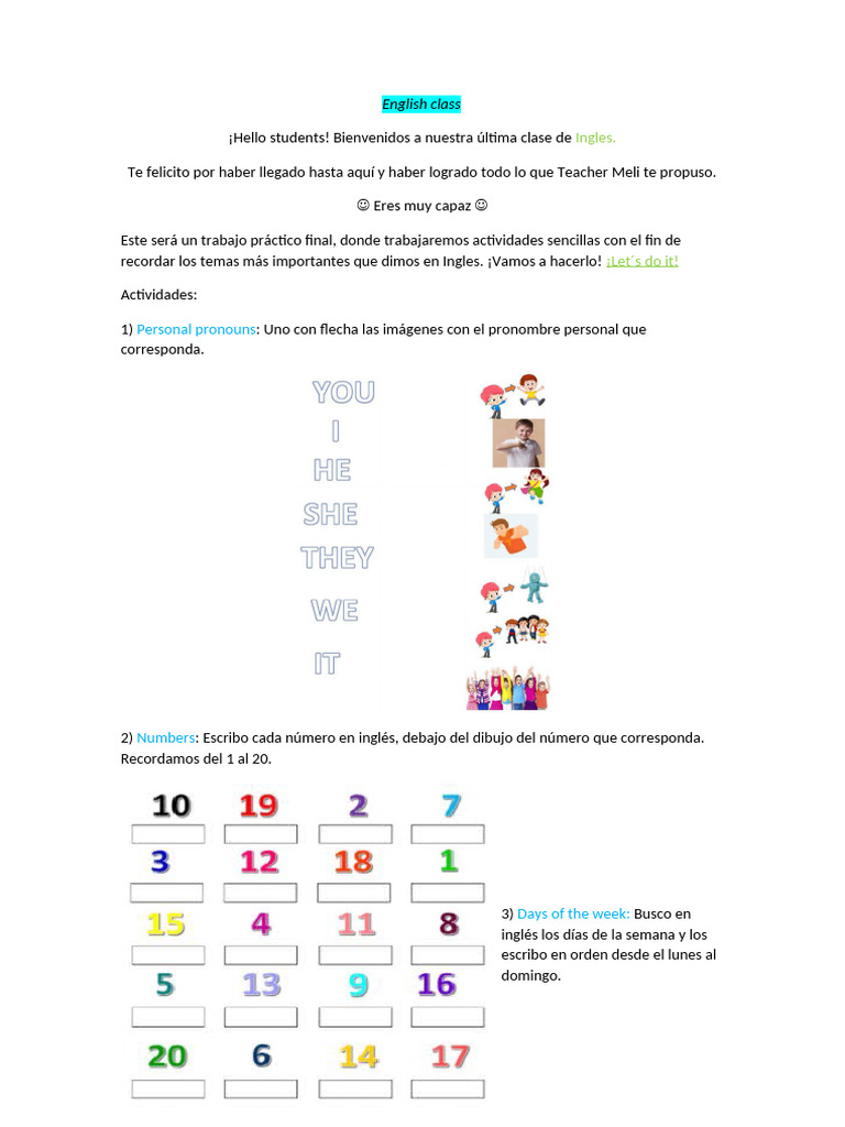 Trabajo Integrador Inglés | PDF