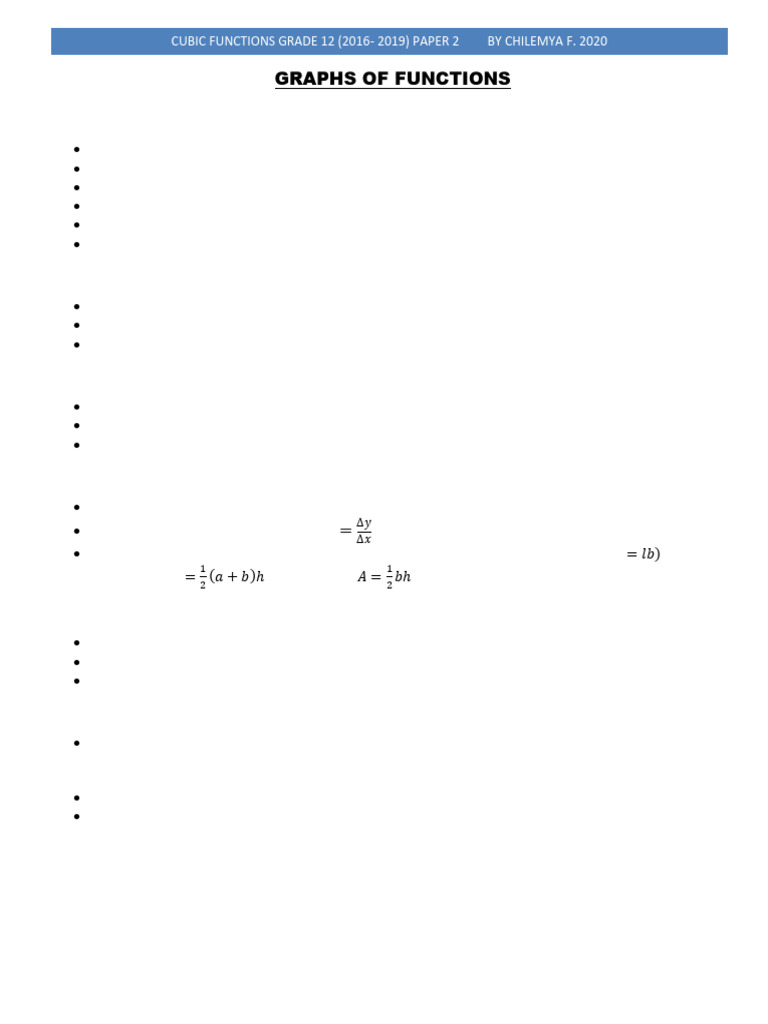 Graphs of Functions PDF | PDF