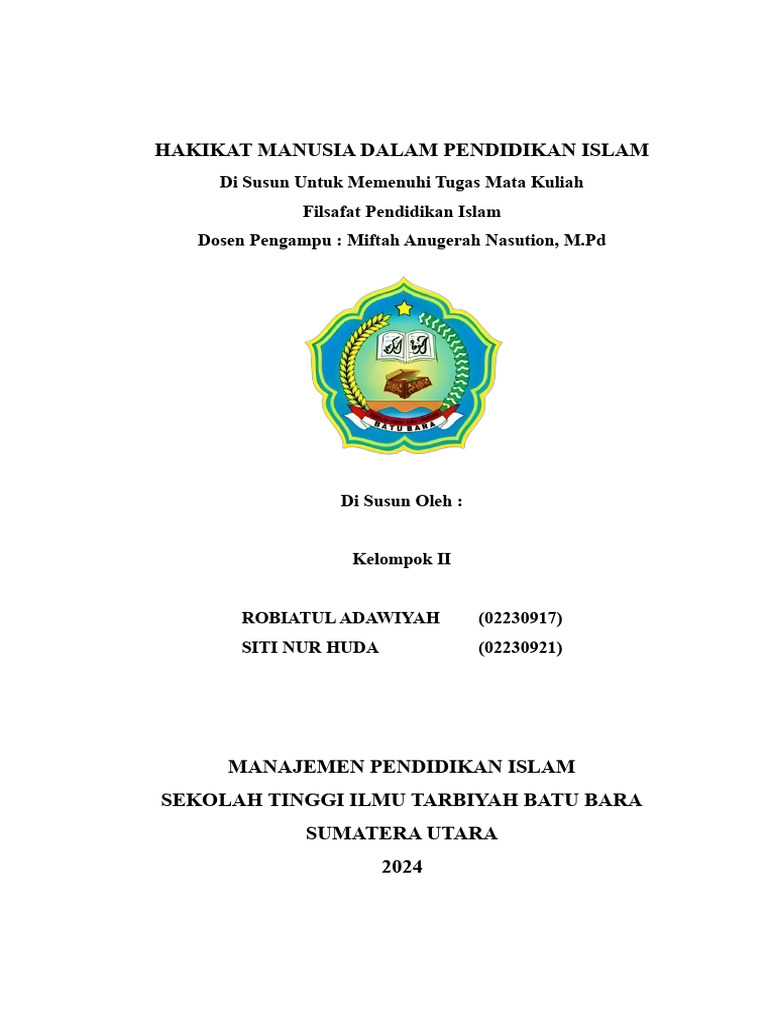 Filsafat Pendidikan Islam 2 | PDF