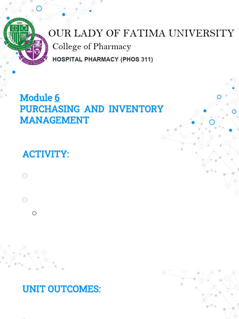 Module 6_Purchasing and Inventory Management | PDF