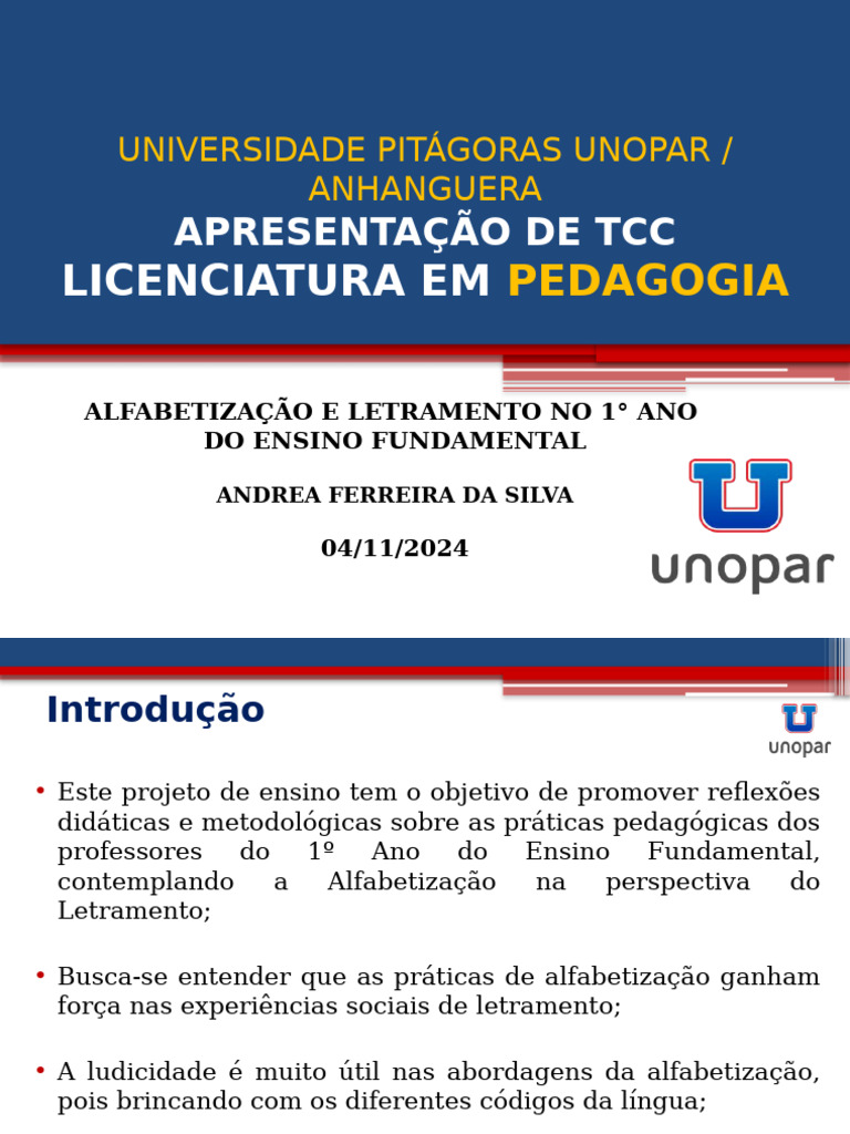 Andrea - Tcc Slides - 04.11.2024 | PDF