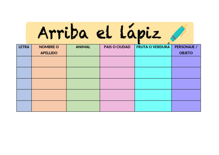 ARRIBA EL LAPIZ | PDF ARRIBA EL LAPIZ | PDF