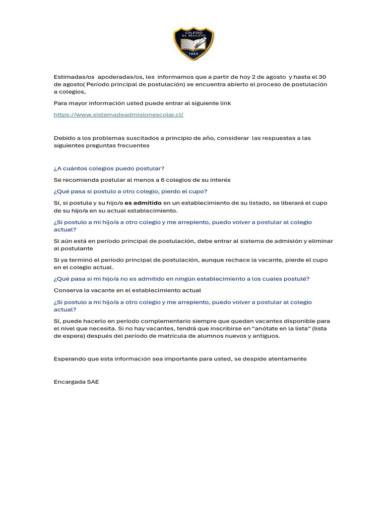 Información Sae | PDF