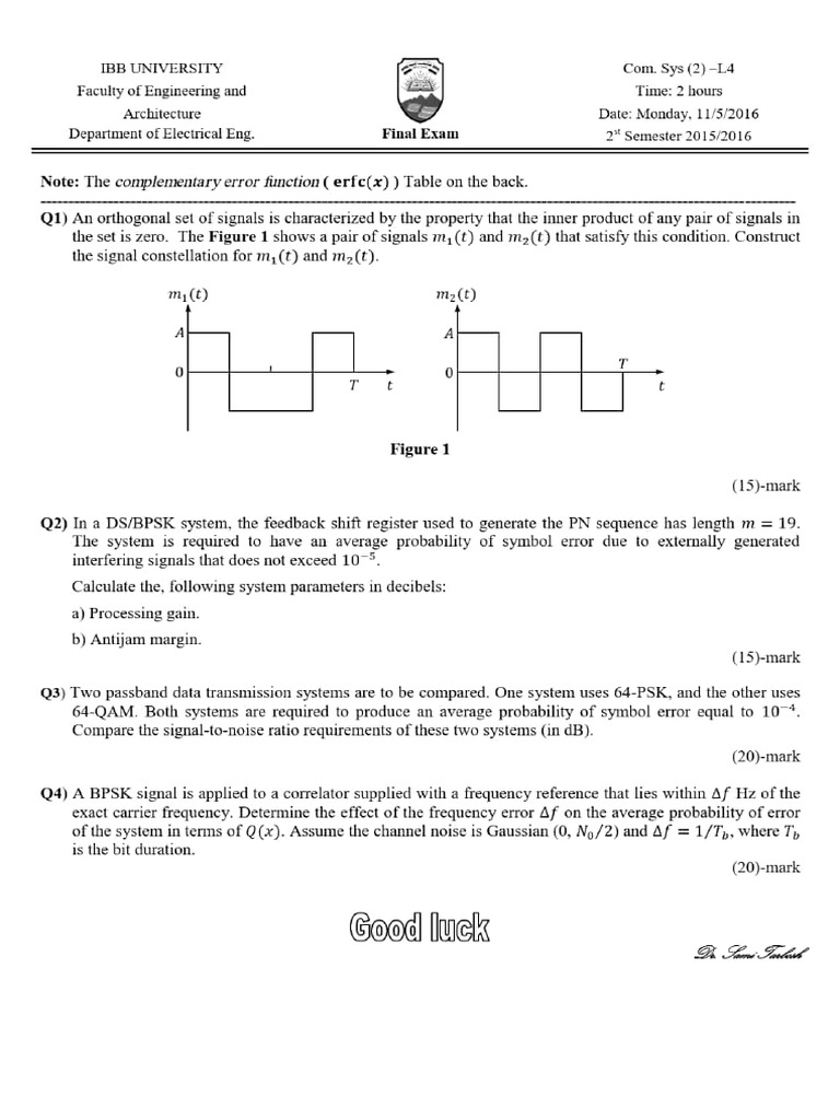 Com Sys 2 Final 15 - 16 | PDF