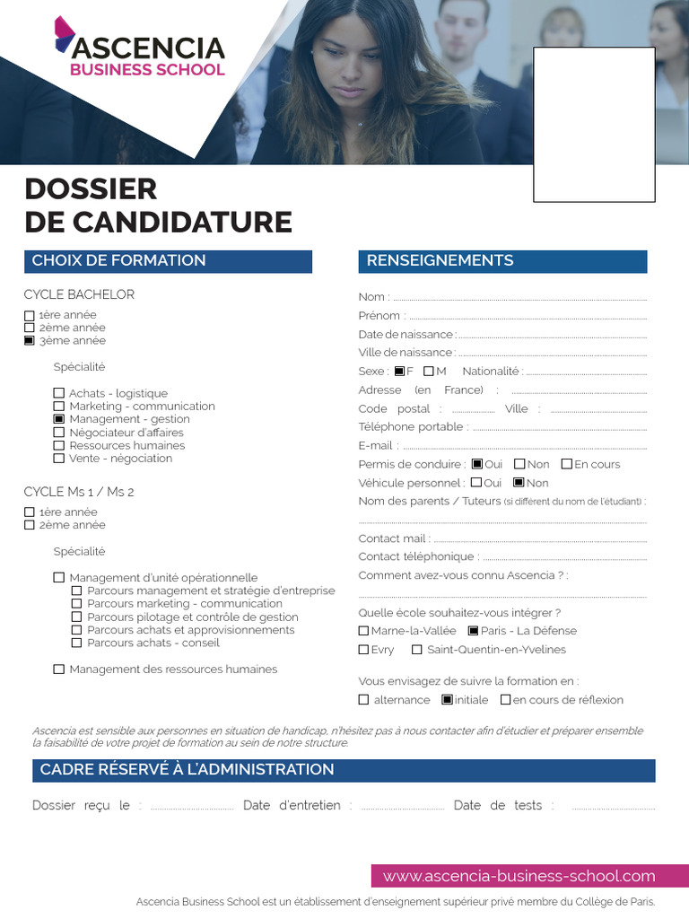 Dossier Candidature ABS | PDF