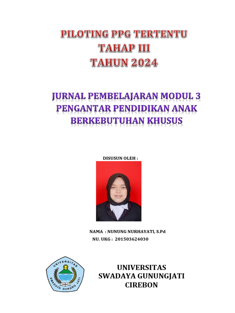 Jurnal Pembelajaran Modul 3 Pengantar Pendidikan Abk | PDF
