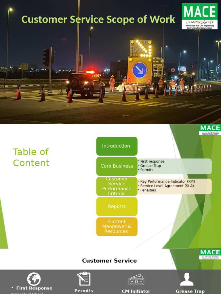 Customer Service Scope of Work | PDF | Performance Indicator | Service ...