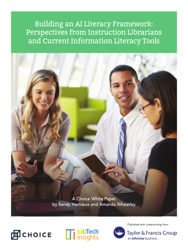 Building An AI Literacy Framework | PDF