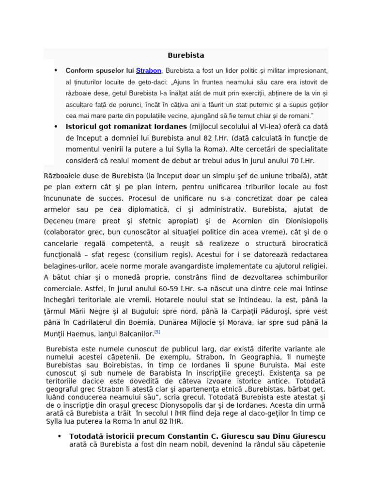 Burebista | PDF