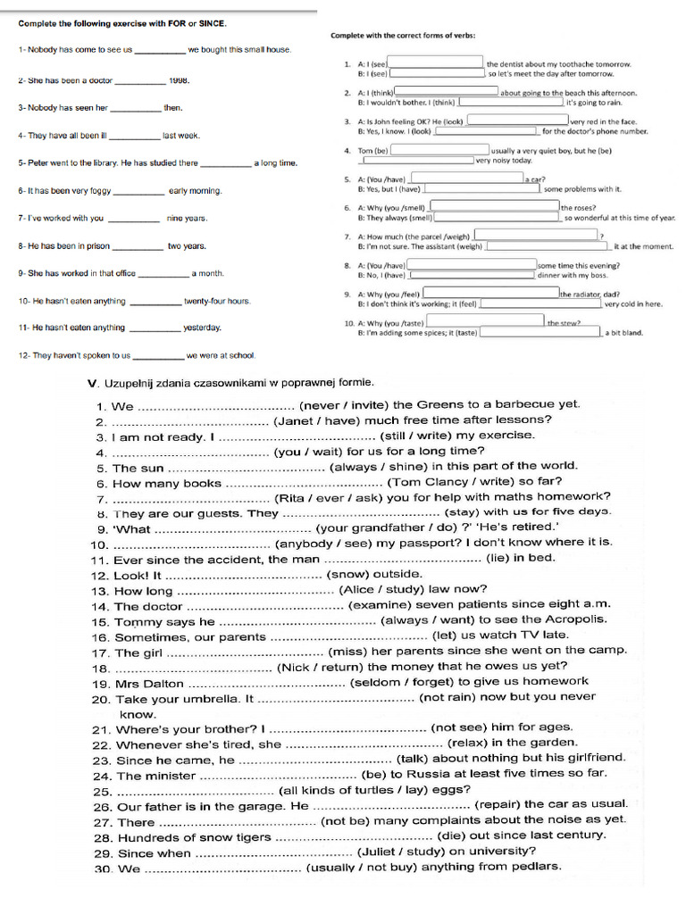 Present-Tenses Revision | PDF