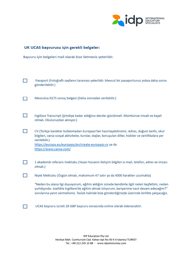 UCAS App Docs | PDF