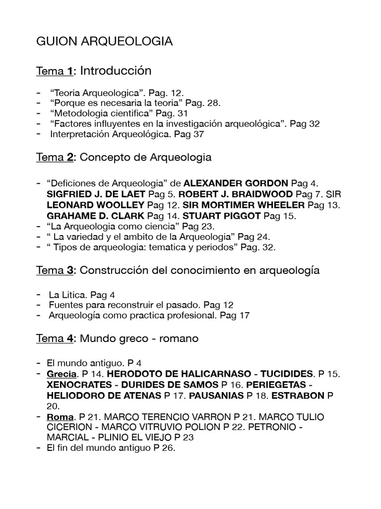 Guia Arqueologia PDF | PDF