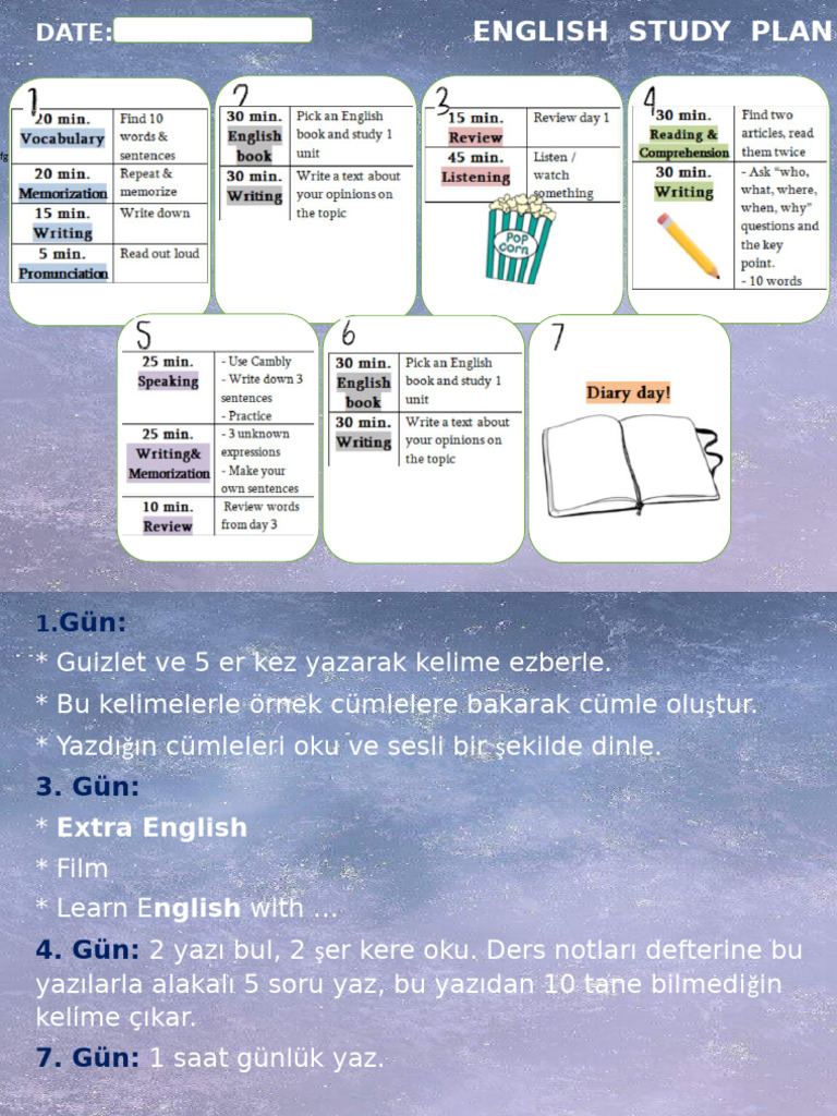English Study Plan | PDF