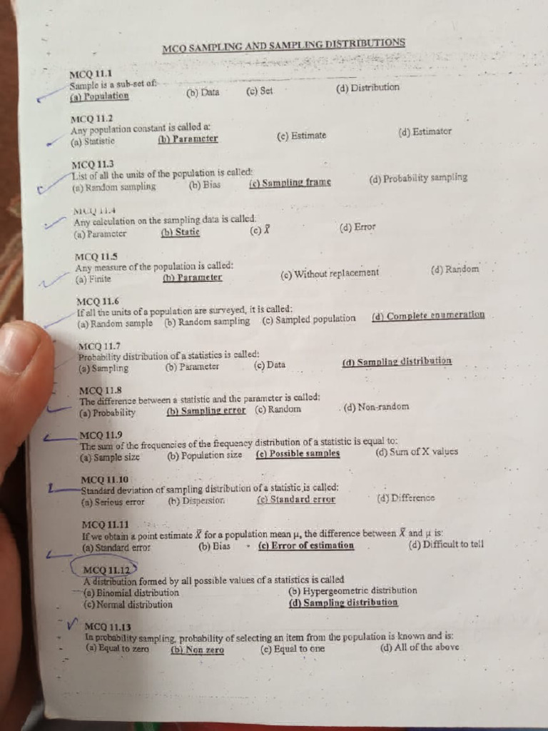 statistics mcqs | PDF