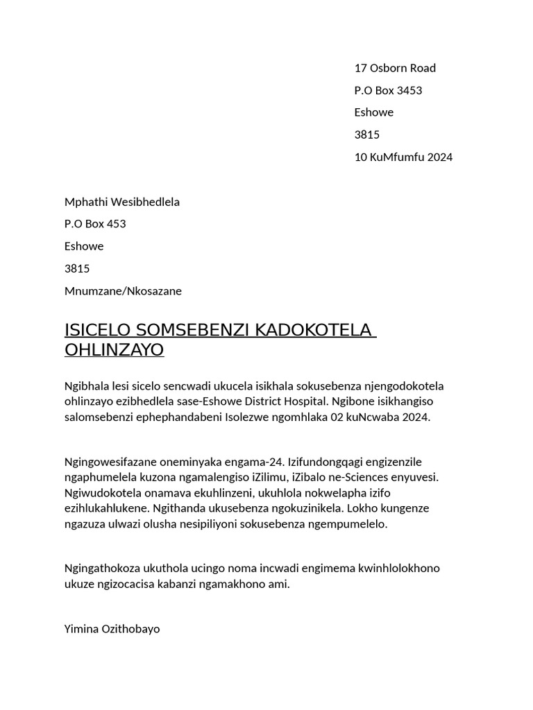 Incwadi Yakomkhulu | PDF