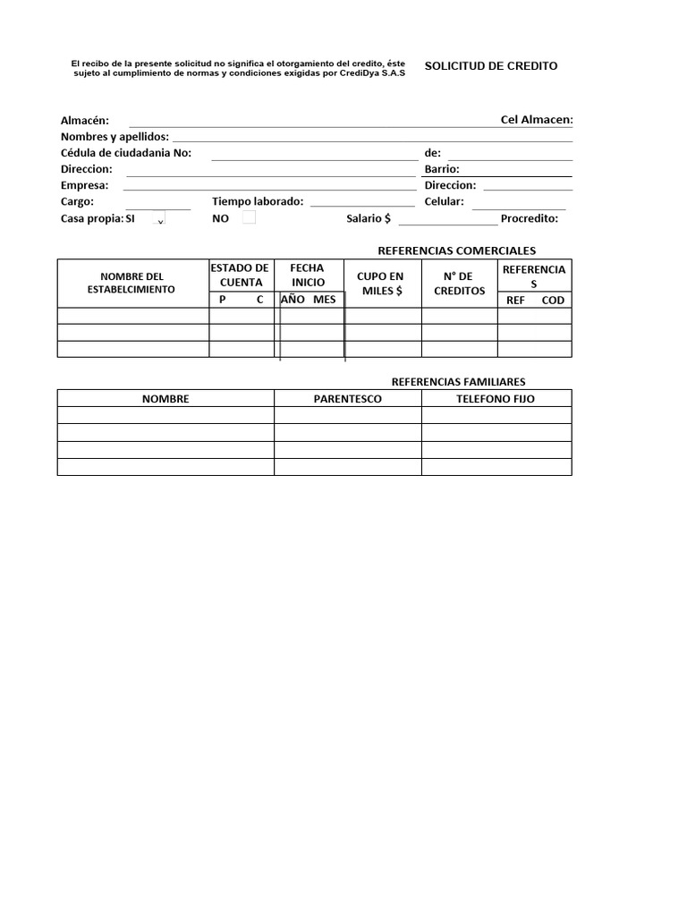 Formulario 3 | PDF