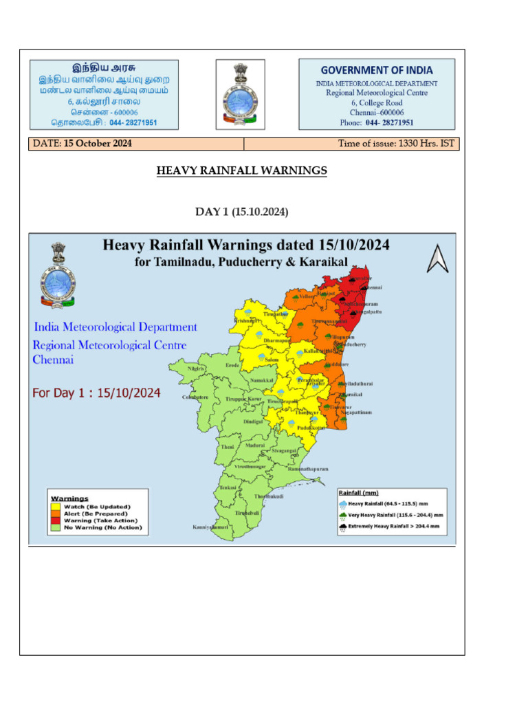 Chennai Weather Forecast | PDF