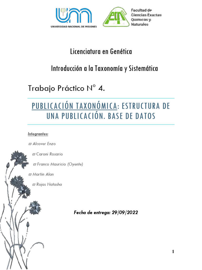 TP4 Taxo | PDF