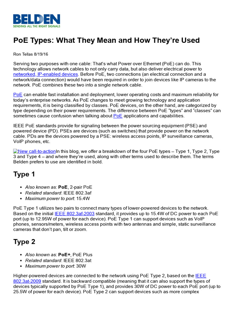 PoE-Types - What-They-Mean-and-How-Theyre-Used | PDF | Data ...