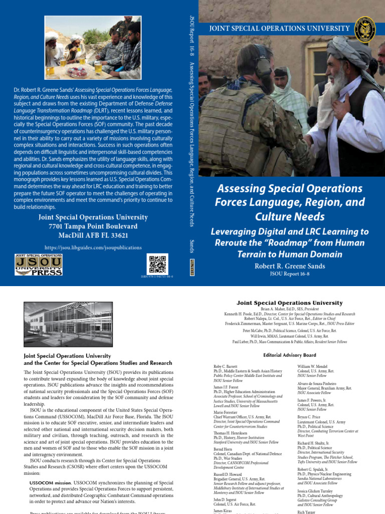 Assessing Special Operations Forces Language, Region, and Culture Needs ...