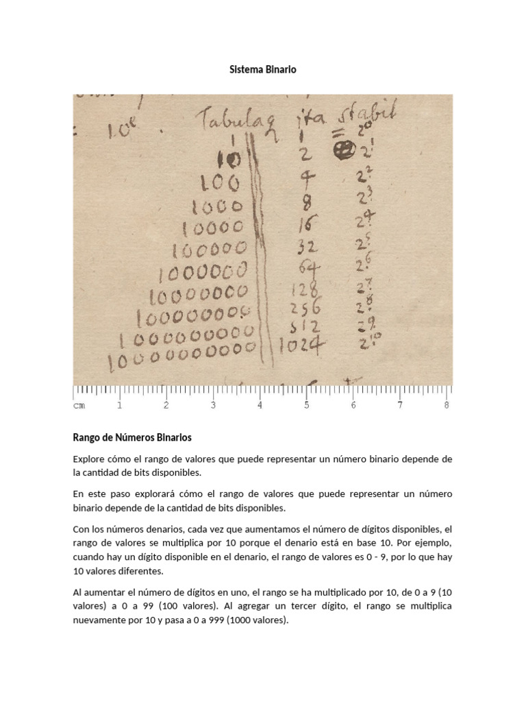 Sistema Binario | PDF | Ascii | Poco