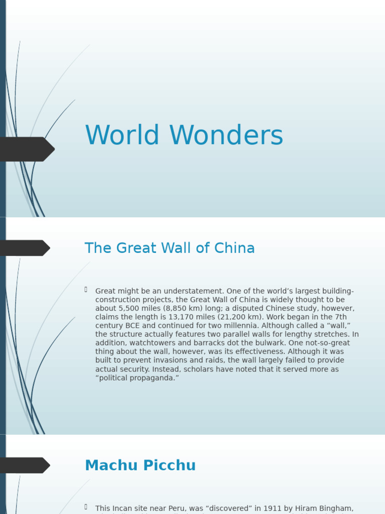 World Wonders | PDF