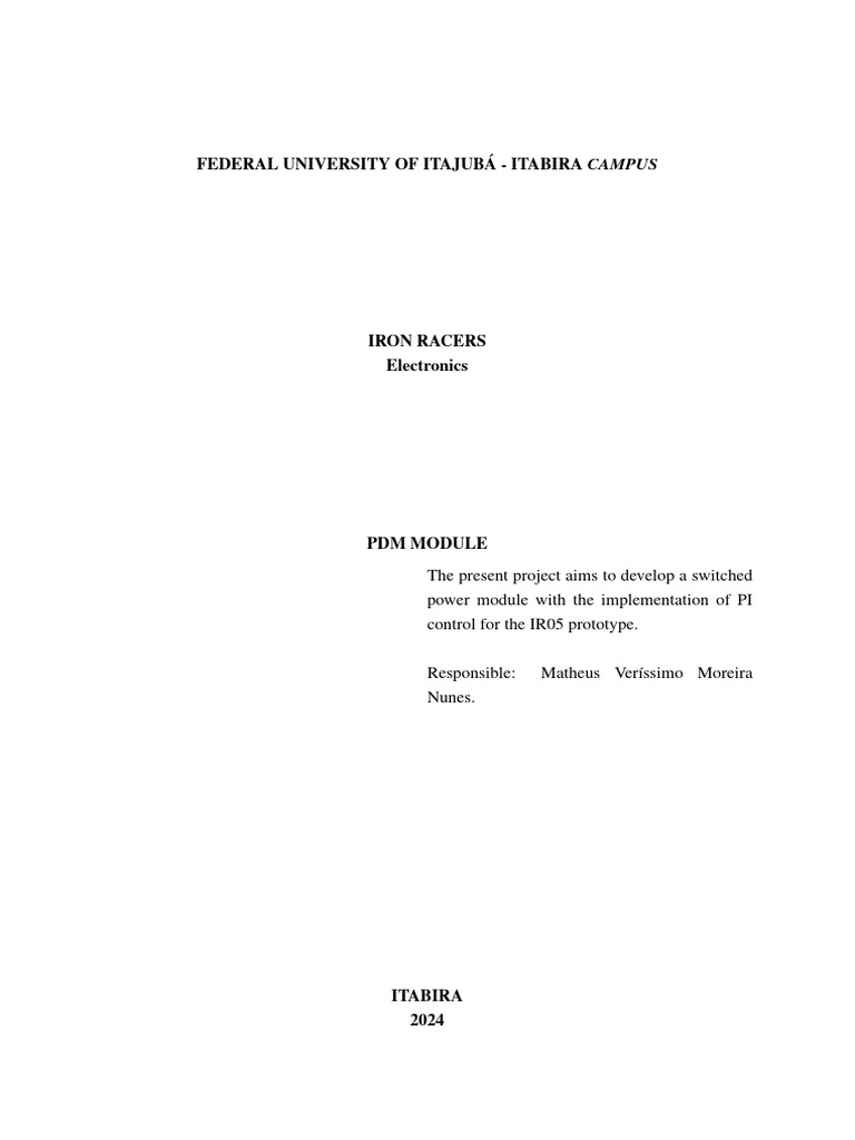 MODULO PDM Anexo 1 | PDF